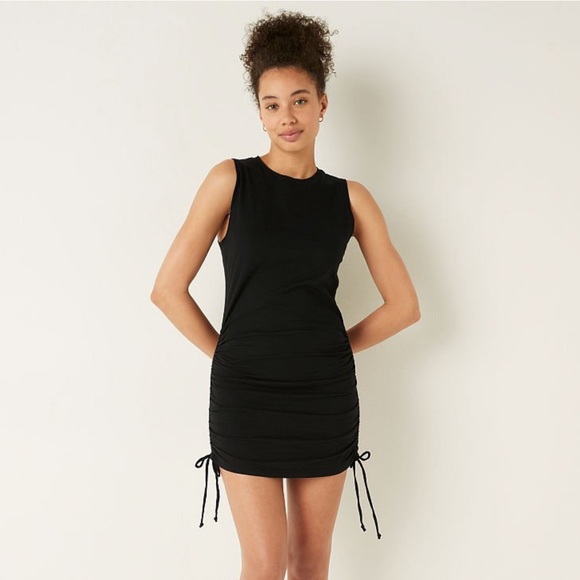 PINK Victoria's Secret | Dresses | Vs Pink Ruched Side Tank Dress Large ...